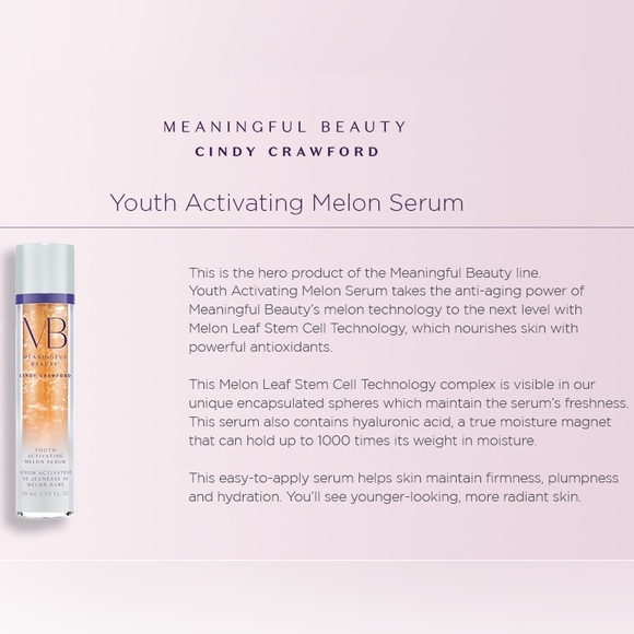 Meaningful Beauty | Other | Meaningful Beauty Youth Activating Melon ...